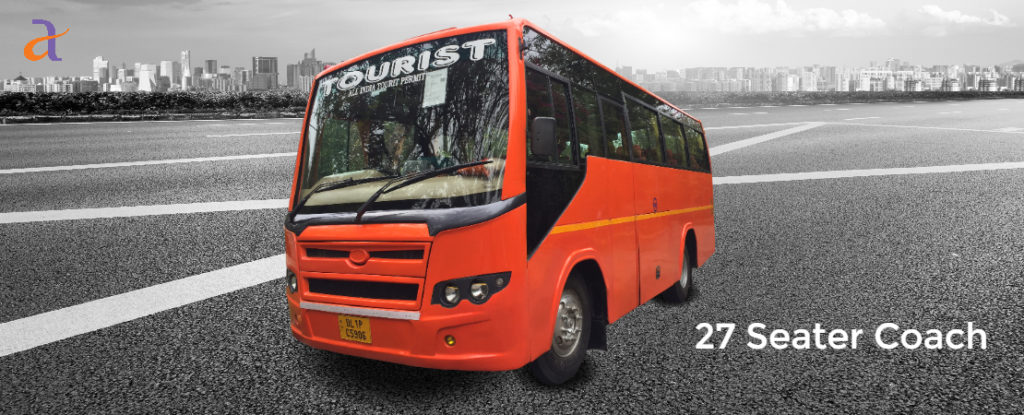 27 Seater Coach on rentDelhi | Hire 27 Seater Luxury Coach