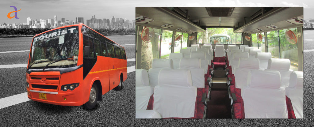 27 Seater Coach on rentDelhi | Hire 27 Seater Luxury Coach