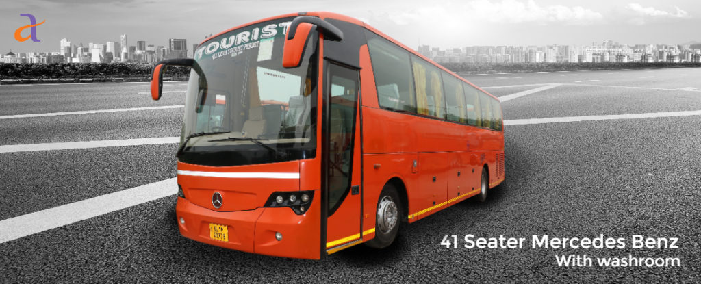 41-Seater Mercedes Benz Coach with Washroom on Rent in Delhi